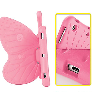 Xboun Butterfly Series EVA Shock Proof Protective Case for iPad Mini (Pink)