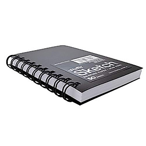 UCreate Mini Poly Cover Sketch Book, Heavyweight, 5.5" x 3.5", 50 Sheets, 6 Books
