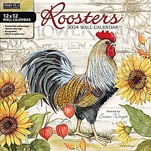 WSBL Roosters 2024 12X12 Wall Calendar (24997001691)