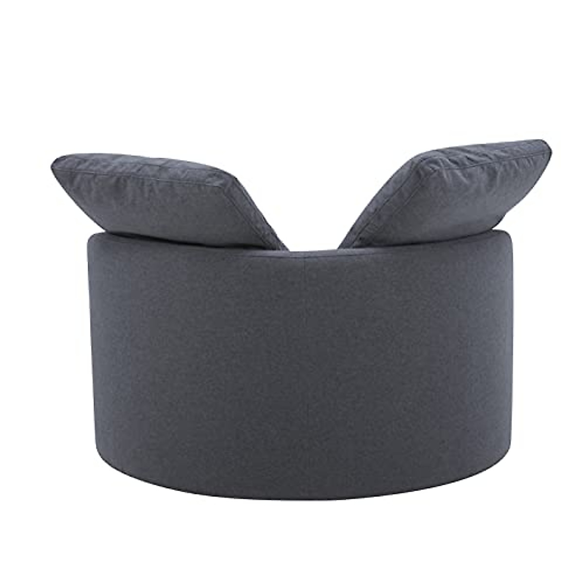 Amazon Brand – Stone & Beam Alende Deep Swivel Living Room Accent Chair, 46''W, Graphite Grey