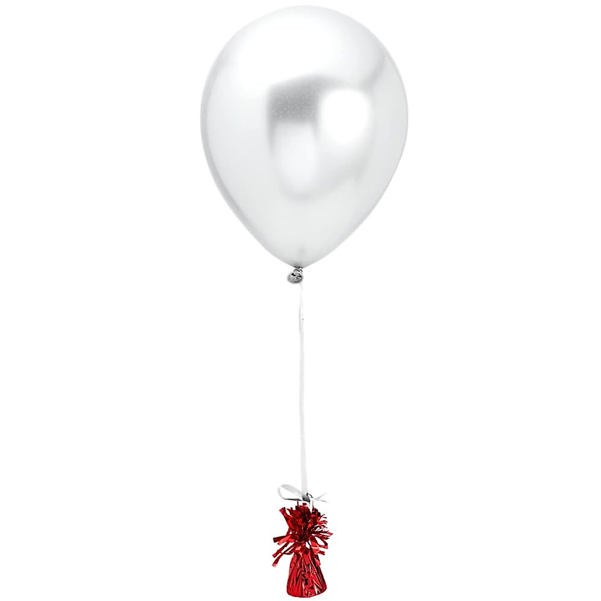 Fun Express Fun Express - Balloon Weights - Red Metallic (12Pc) - Party Décor - Balloons - Balloons Supplies - 12 Pieces - 5.5' | Red