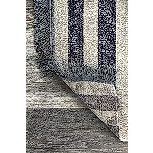 nuLOOM Roberge Diamonds Indoor/Outdoor Area Rug, 8' Square, Blue