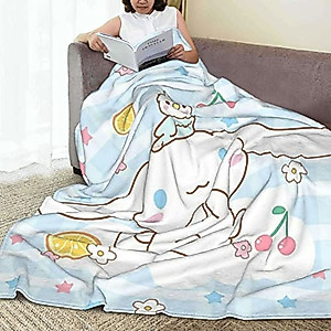 TuiXinAP Blanket Soft Cozy Flannel Lightweight and Comfortable Bedroom Living Room Sofa Throw Blankets for Adults Kids,50''x40''