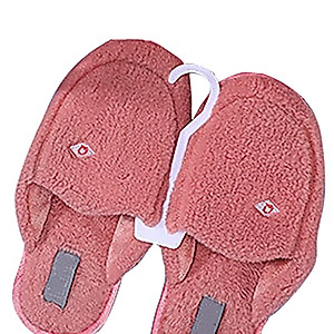 Shoe Hanger CSNSD 12PCS Black Plastic Shoe Display Hooks Shoes Drying Racks Slipper Hook Shoe Rack