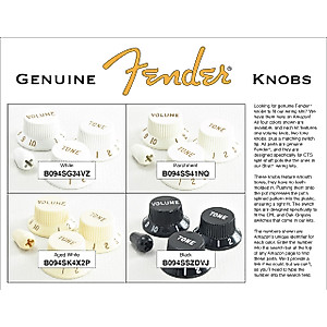 ToneShaper Fender Knob Set, Strat, Parchment