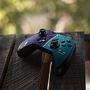 Skinit Decal Gaming Skin compatible with Xbox One S Controller - Officially Licensed NBA Charlotte Hornets Canvas Design
