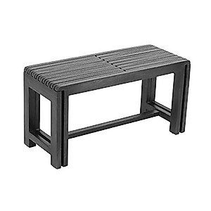 Jofran Bradford Extendable Solid Wood Hallway Bench, Grey