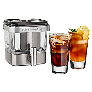 KitchenAid KCM4212SX Cold Brew Coffee Maker-Brushed Stainless Steel, 28 ounce