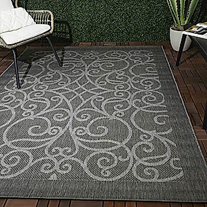 Balta Rugs Miller Scroll Flatweave Indoor/Outdoor Area Rug