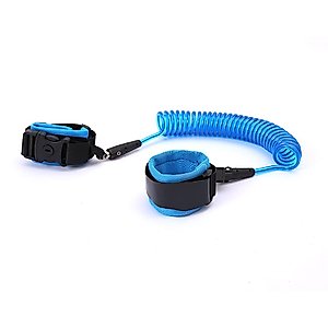 UUU damao Toddler Leash, Upgraded Anti-Lost Wristband with Induction Lock, Outdoor Activities Baby Leash with Safety Wristband Rope for Babies Toddlers(Blue, 59.05in)