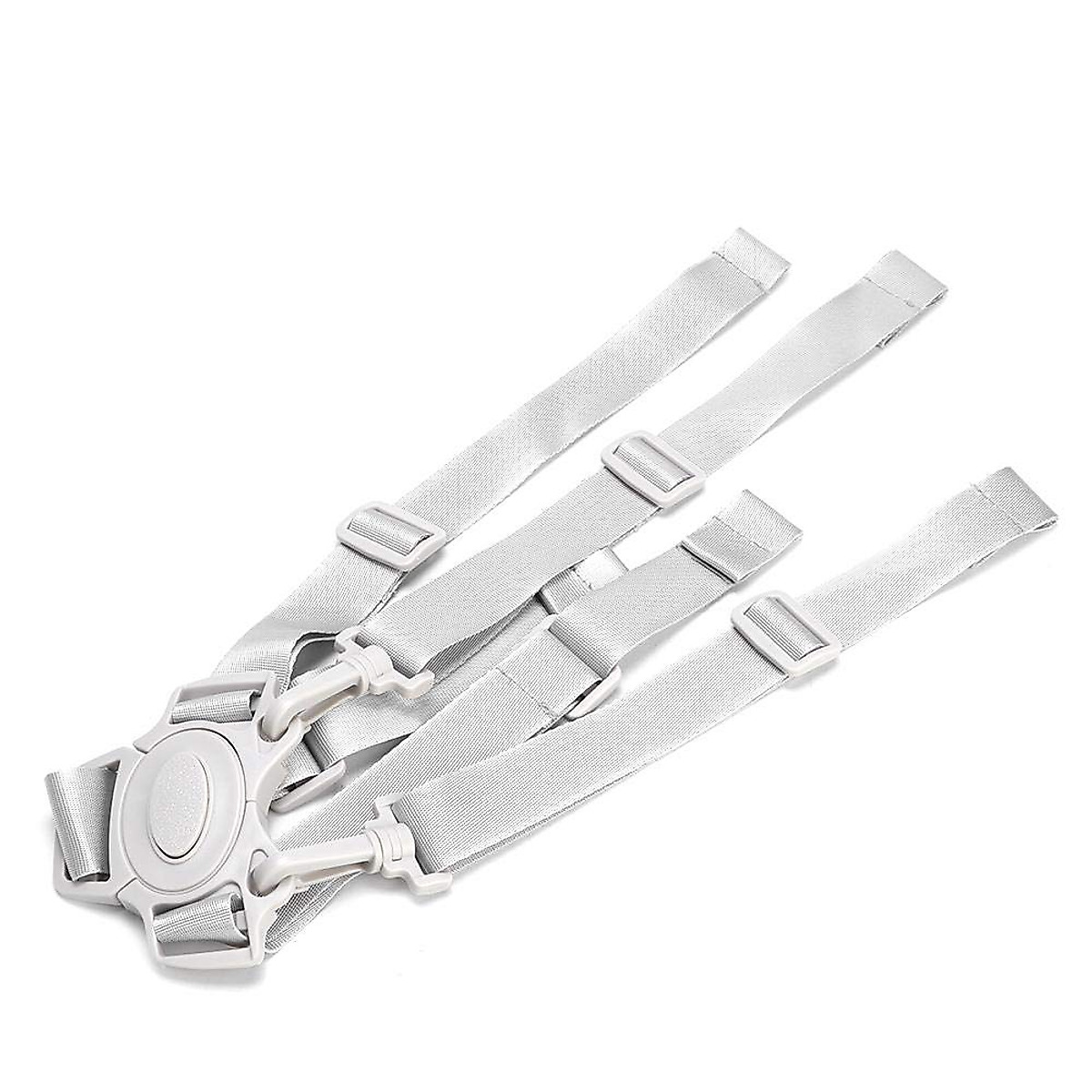 Baby 5 Point Harness Belt Universal Pushchair Children Seat Safety Belt High Chair Straps Protector Safety Strap (Grey)