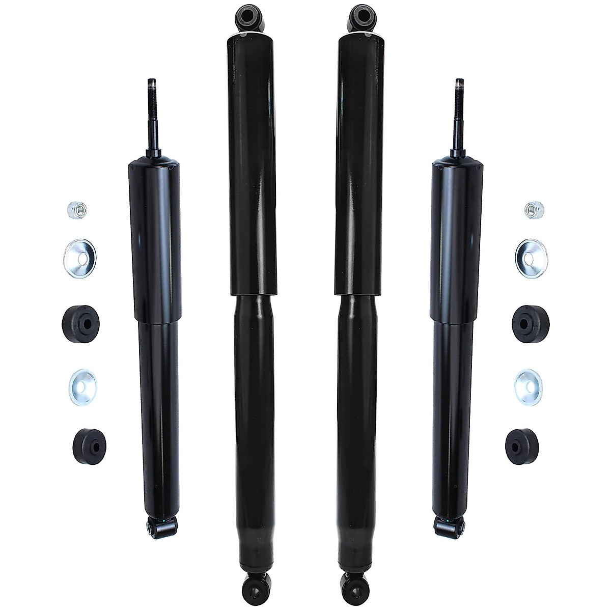 Detroit Axle - 4WD Shock Absorbers for 2005-2016 Ford F-250 Super Duty, 2008-2016 F-350 Super Duty Front and Rear Shock Absorbers 2009 2010 2011 2012 2013 2014 2015 Replacement