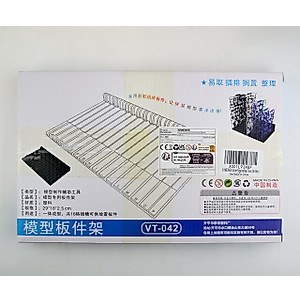 XINMEIWEN Pieces Shelves Tool Stand Holder Model Production Tools Placement Rack Plastic Holder Container Organizer for Gundam Hobby Model Making Parts (29x18cm)