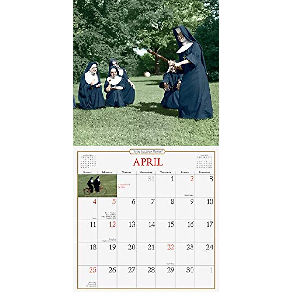 Nuns Having Fun Wall Calendar 2021