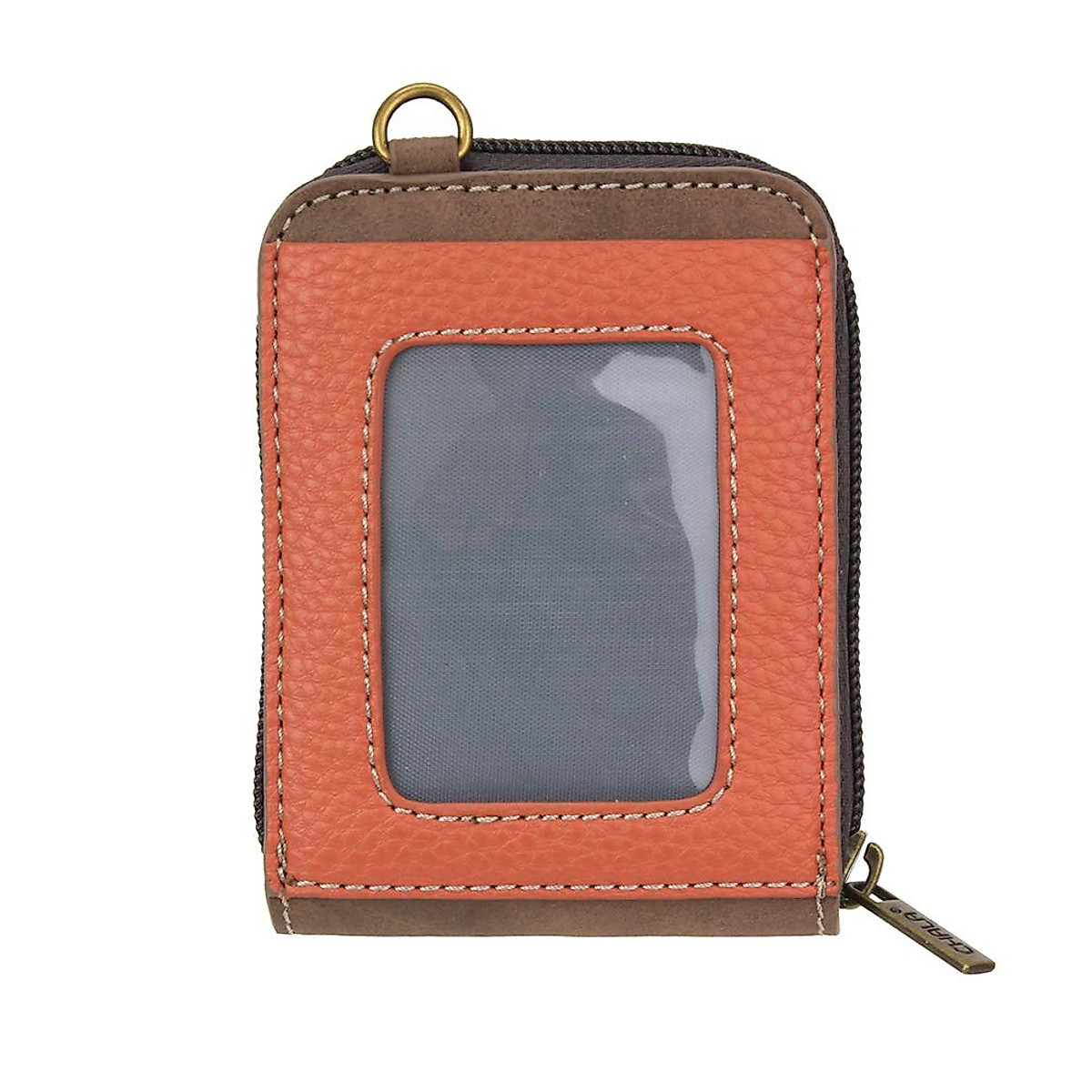 CHALA RFID Cute-C Credit Card Holder Wallet Wristlet - Women Faux Leather Cute-C with Strap - Cat