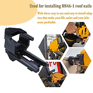 Vinyl Siding Adaptor Tip for Dewalt Roofing Nailer Cordless 20v DCN45RND1, DCN45RN, DCN45RNB Tip Replacement Vinyl Trim Adaptor and Vinyl Siding Adaptor（A&B style)