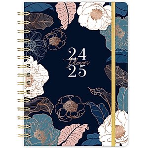 2024-2025 Planner - Academic Planner 2024-2025, Jul. 2024 - Jun. 2025, 6.4" x 8.5", 2024-2025 Planner Weekly and Monthly with Marked Tabs - Engraved