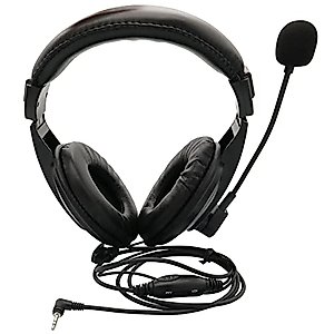 Overhead Headsets Headphones with VOX-PTT Boom Mic Compatible with Motorola MH230R MT350R MT352R MS355R MR355R T200 T260 T460 T600 Talkabout 2 Two Way Radio Walkie Talkie 1-pin