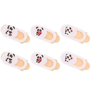 Sosoport 6pcs Cover Sliding Webcam Cover Slide Lens Cover Laptop Webcam Cap Protector Cover Laptop Hide Cover Computer Animal Abs