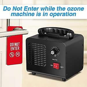 AOBOCO 6000mg/h Ozone Machine for Home,120min Time Setting, Auto Shut Off Ozone Machine for Car, Room, House, Smoke, and Pet(1000 Sq Ft)