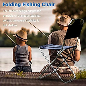 CHENGHUIXIN Outdoor Folding Chair Aluminum Alloy Fishing Camping Chair BBQ Stool Folding Stool Portable Picnic Travel Chair