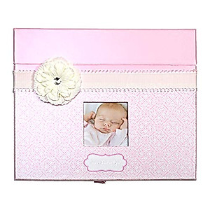 C.R. Gibson Pink Baby Girl Large Keepsake Box, 12.5'' W x 10.25'' H