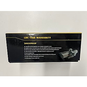 MidTen 2.5-10x40 Red Green Illuminated Mil-dot Scope with Red/Green Laser Combo - Green Lens Color & Mounts