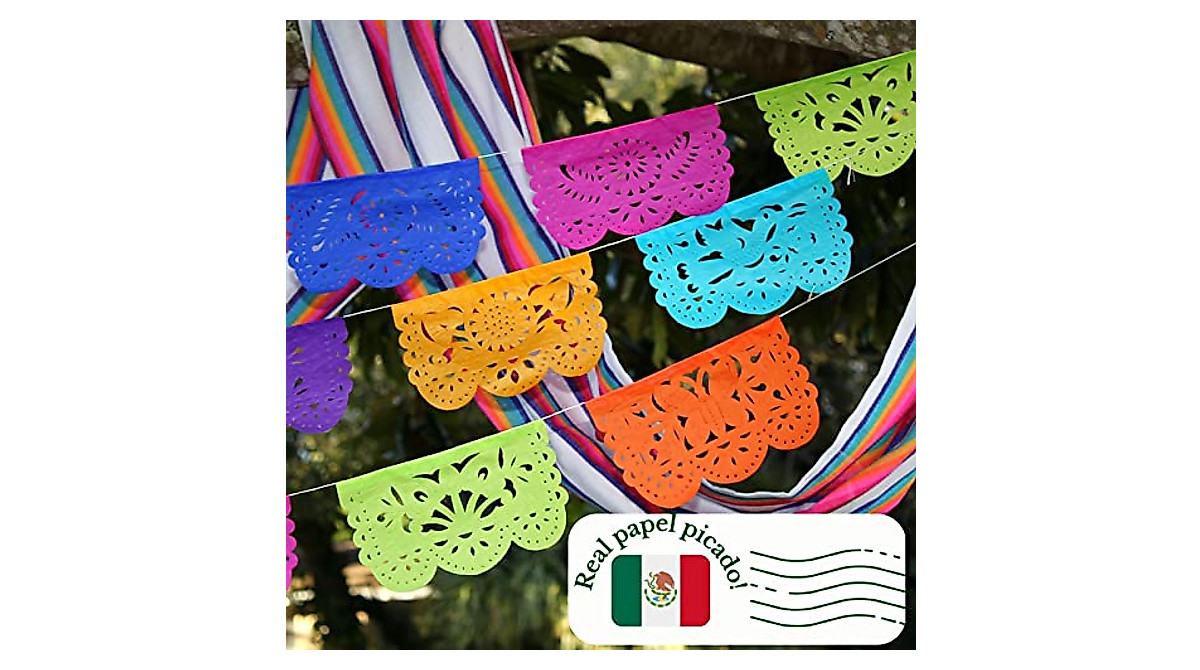 Mini Fiesta Decorations - Vibrant Mexican Party Banners 20ft