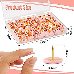 Grtard Steel Thumb Tacks 300 Pack, Thumb Tack Push Pins Silver Round Head Pins Office Thumbtack, Push Pin for Home, School, Sharp Steel Points 3/8 Inch Head, Silver