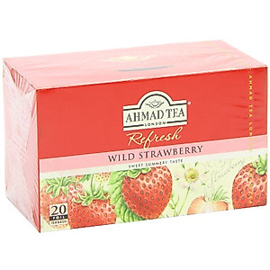 Ahmad Tea English Fruit & Herbal Infusions, Wild Strawberry Refresh Fruit & Herbal Tea