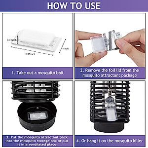 6 Pack Mosquito Attractant Bait Refill, Mosquito Bits Octenol Lure for Bug Zapper & Fly Traps, Compatible with All Flying Insect Mosquito Trap