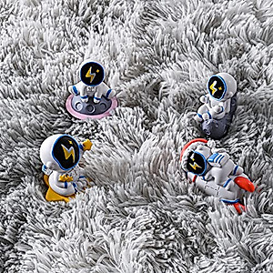 ISEAU Rugs for Living Room Ultra Soft Shag Area Rug 4'x6' Carpet for Bedroom, Non-Slip Fluffy Dorm Rug for Kids Room Home Decor, Light Grey