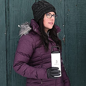 Aquapelli Vacuum Insulated Water Bottle, 18 Ounces, Arctic White