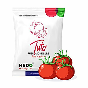 HEDO Pheromone Lure for Tomato Leaf Miner (Tuta absoluta Pheromone Lure) Pack of 20 to Control Damage in Tomato
