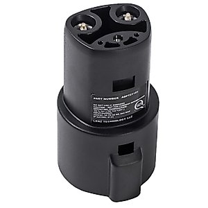 LENZ J1772 Charging Adapter for Tesla Model 3 Y S X [Safety Certified] 80A/240 VAC, Optimal Fit, Easy Setup (SAE J1772 EV Adapter for Tesla Cars ONLY)