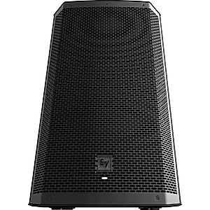 Electro-Voice ZLX-12BT 12" 2-Way 1000W Bluetooth Powered Loudspeaker (Black) with Steel Speaker Stand, Stand Bag 51"& XLR Cable Bundle