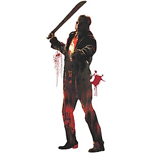 Friday The 13th Plastic Scene Setter Add-On - 33.5" x 65" (Pack og 1) - Spooky Wall Decoration Perfect for Halloween Party or Horror Movie Night