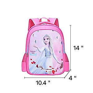 Schoolbags, primary school students, girls, kindergarten girls, kids backpacks (Pink)