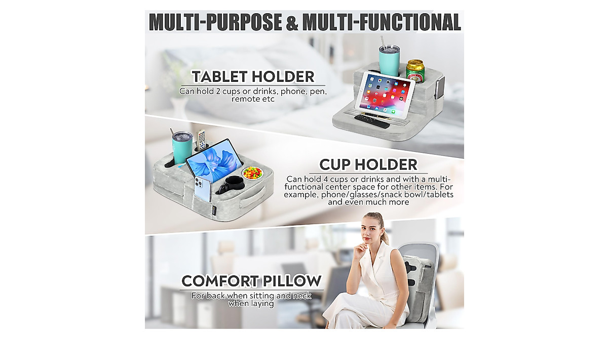 TabCouchCaddy: Versatile Couch Cup Holder & Tablet Stand