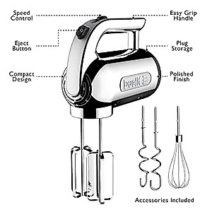 Dualit 4-Speed Professional Hand Mixer, Chrome