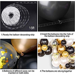 Kauayurk 16th Birthday Banner Backdrop Decorations & Balloon Garland Arch Kit for Boy Girl, Gold Extra Large Cheers to 16 Years Birthday Party Supplies, Sixteen Birthday Poster Photo Booth