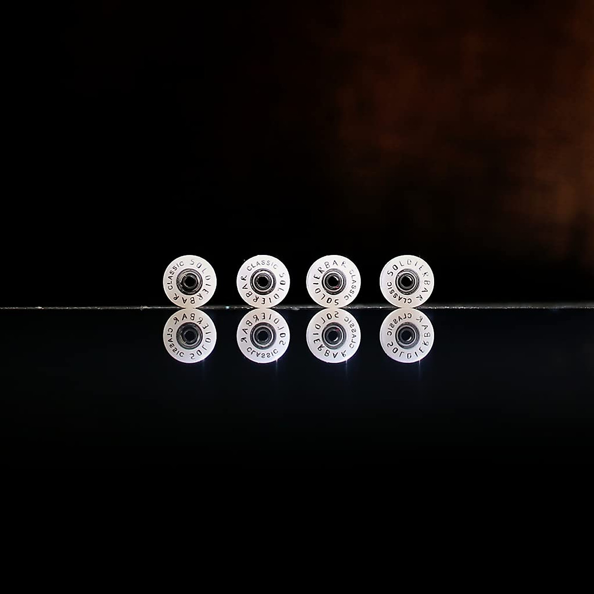 Soldierbar Fingerboards Parts ( PRO Sixth generation) Logo Handmade Wheels (Non CNC) Ice Wheels