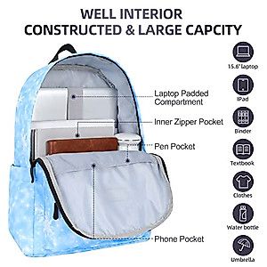 Lvsocrk Kids Backpack for Boys Girls Elementary School Bags for Toddler Kindergarten Primary Bookbag Casual Daypack Bag Travel Backpack for Children 14 Inch Backpack for Laptop (Blue)