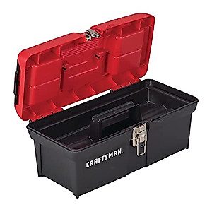 CRAFTSMAN Tool Box, Lockable, 16 in., Red/Black (CMST16901)