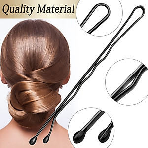 KANPRINCESS 100PCS 2Inches Hair Pins Kit Secure Hold Bobby Pins Clips for Women Girls and Hairdressing Salon With Clear Storage Box(Black)