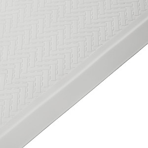 Rubbermaid Commercial Products Bath Tub and Shower Mat, Extra Long Safti-Grip Non-Slip Bathroom Mat for Shower/Bathtub with Suction Cups, Machine Washable, 36-Inch X 18-Inch, White