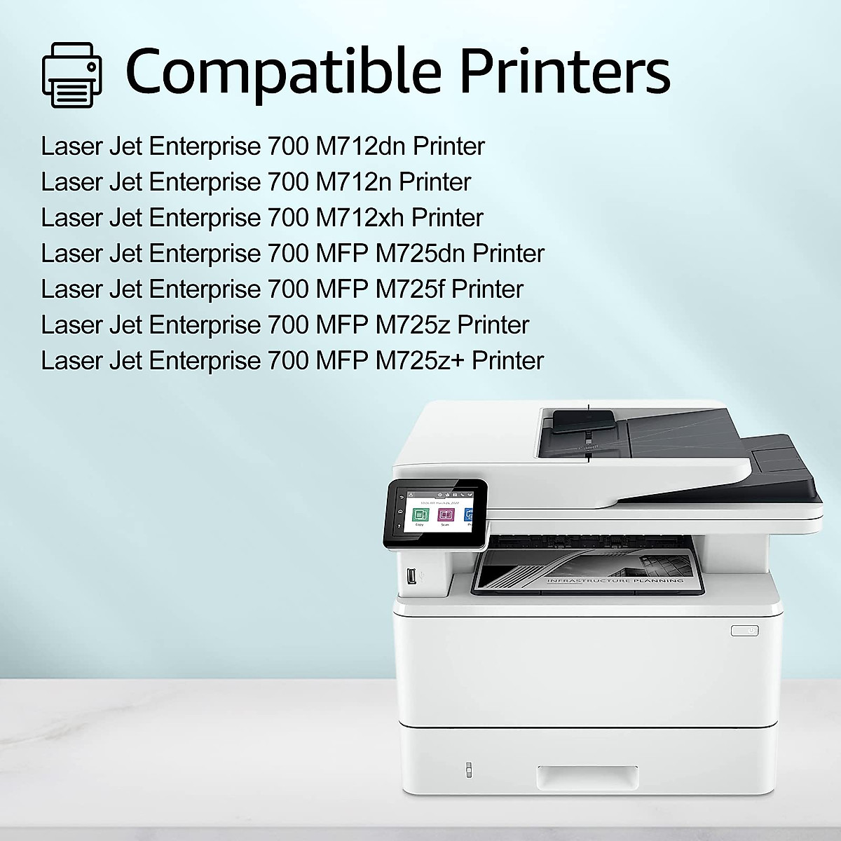 greencycle High Yield 14X CF214X BK Toner Cartridge Replacement Compatible for HP Laserjet Enterprise 700 M712dn M712n M712xh MFP M725dn MFP M725f MFP M725z MFP M725z+ Laser Printers (Black,2 Pack)
