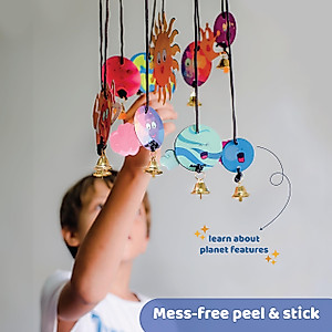 jackinthebox Space Science 6-in-1 Craft Kit Gift for Kids Ages 6-10, Solar System Science Kit for Kids, Space Toys for Kids, Easy DIY STEM Toy for Boys and Girls Ages 6 7 8 9 10