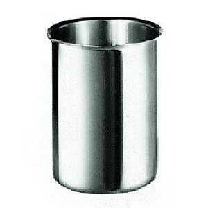 Polar Ware 600B Stainless Steel Griffin Style Beaker, 600 mL Capacity, 3-3/8" OD x 4-5/8" H