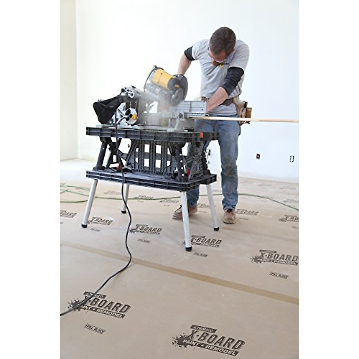 Trimaco X-Board Paint & Remodel, Lightweight Breathable Surface Protector, 1 roll, 35-inch x 100-feet
